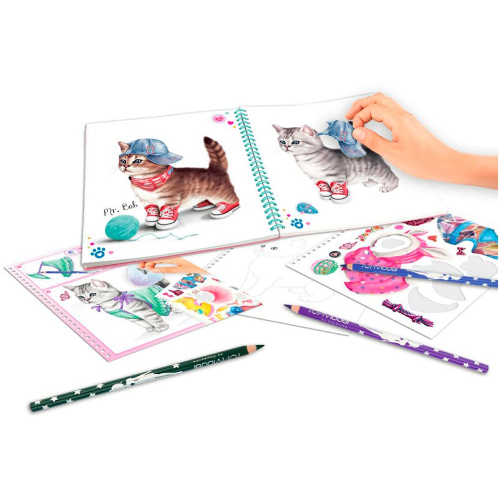 Top Model Livro de Colorir Kitty - drimjuguetespt