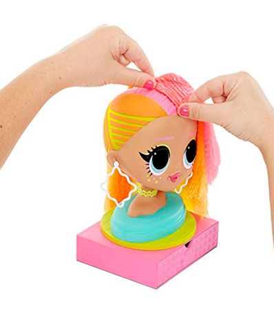 LOL OMG Bust Styling Head Neonlicious - drimjuguetespt