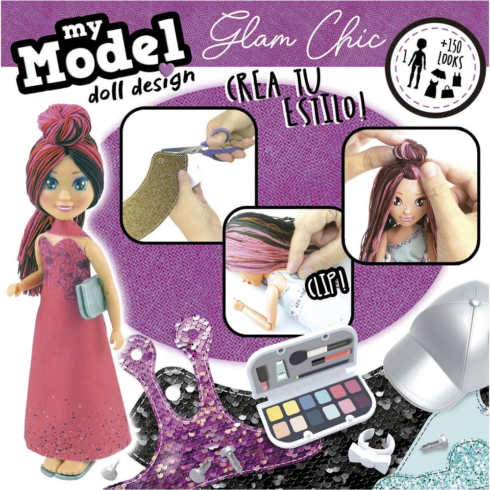 Minha Modelo Boneca Design Mundo Glam - drimjuguetespt